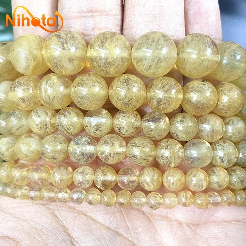 Натуральные цитриновые кварцевые бусины 15 дюймов 4mm-about 92pcs