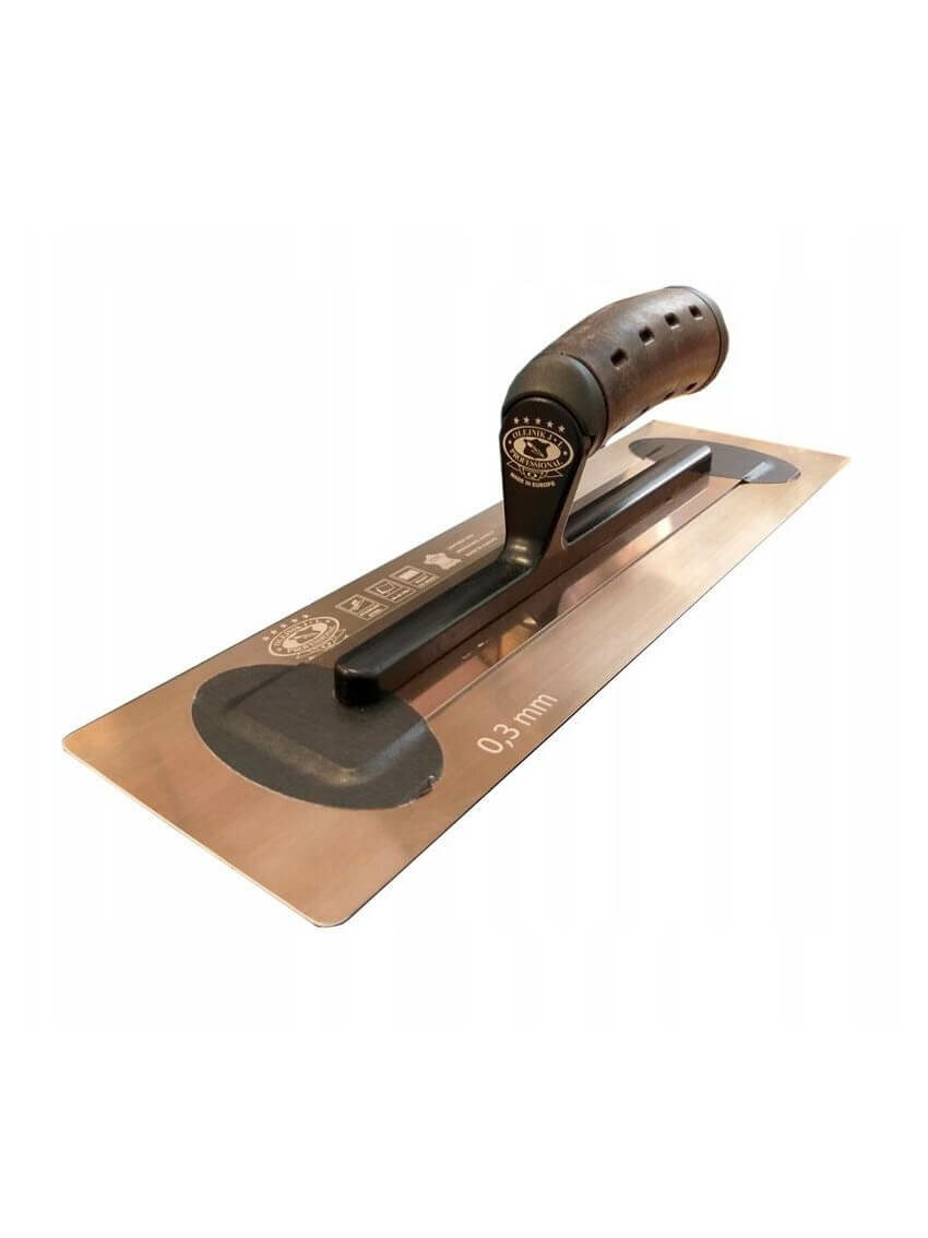 Кельма с ручкой кожа Olejnik Premium Gold Line Ultra Flex 1273406-MHLSS (0,3*406*100мм)