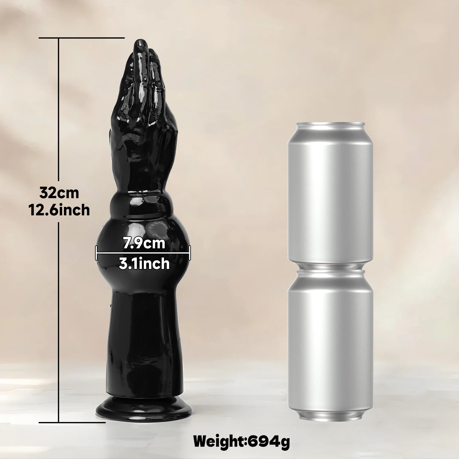 Анальная пробка для фистинга, имитация кончика руки, фаллоимитатор для кулака, анальный расширитель, очень большая