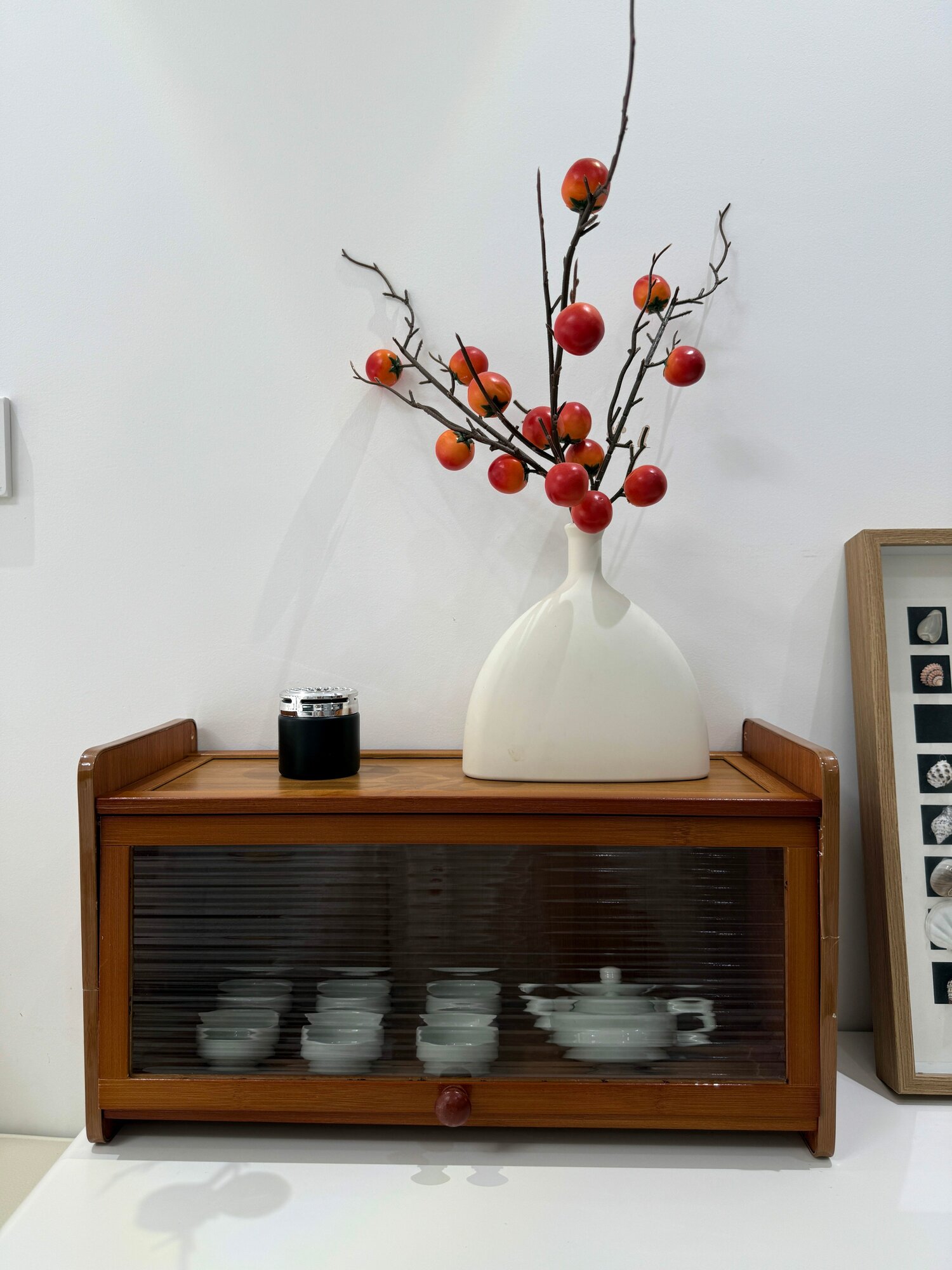 Полка, Шкаф для хранения вещей, Чайный шкафчик, Витрина для чайных сервизов, Прозрачная витрина