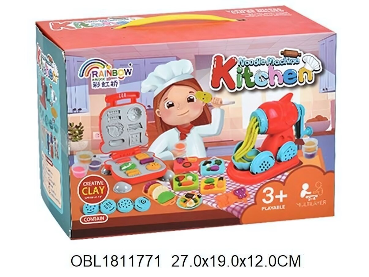 Набор для лепки 26 инструментов+12 пластилина, коробка 27х19х12см, игрушка 3+