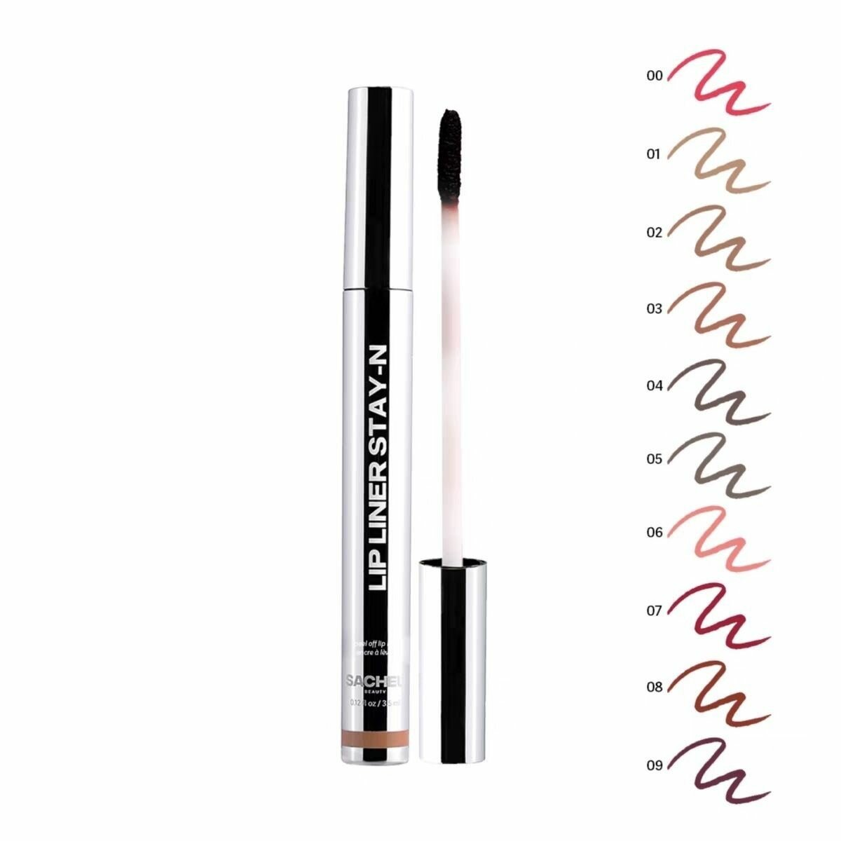 Тинт-лайнер для губ SACHEU BEAUTY LIP LINER STAY-N Peel-Off Lip Liner Stain в оттенке p-INKED, 3.5 мл