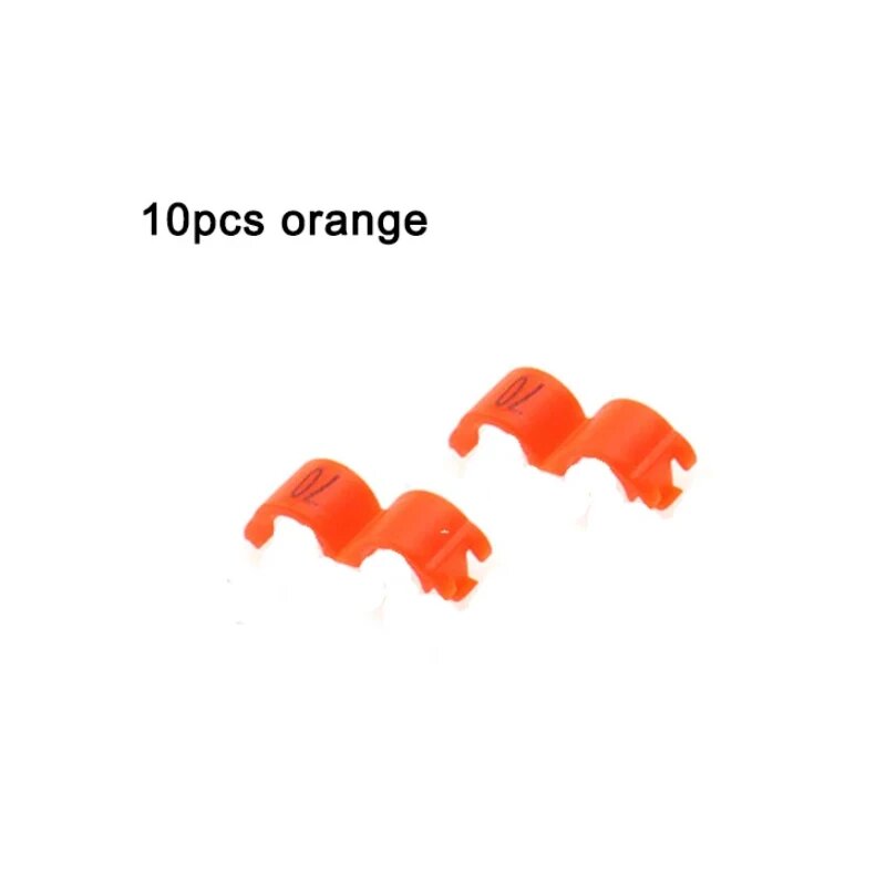 Кольца для птиц JIECARE 10 шт. Оранжевый, 2.7mm, orange