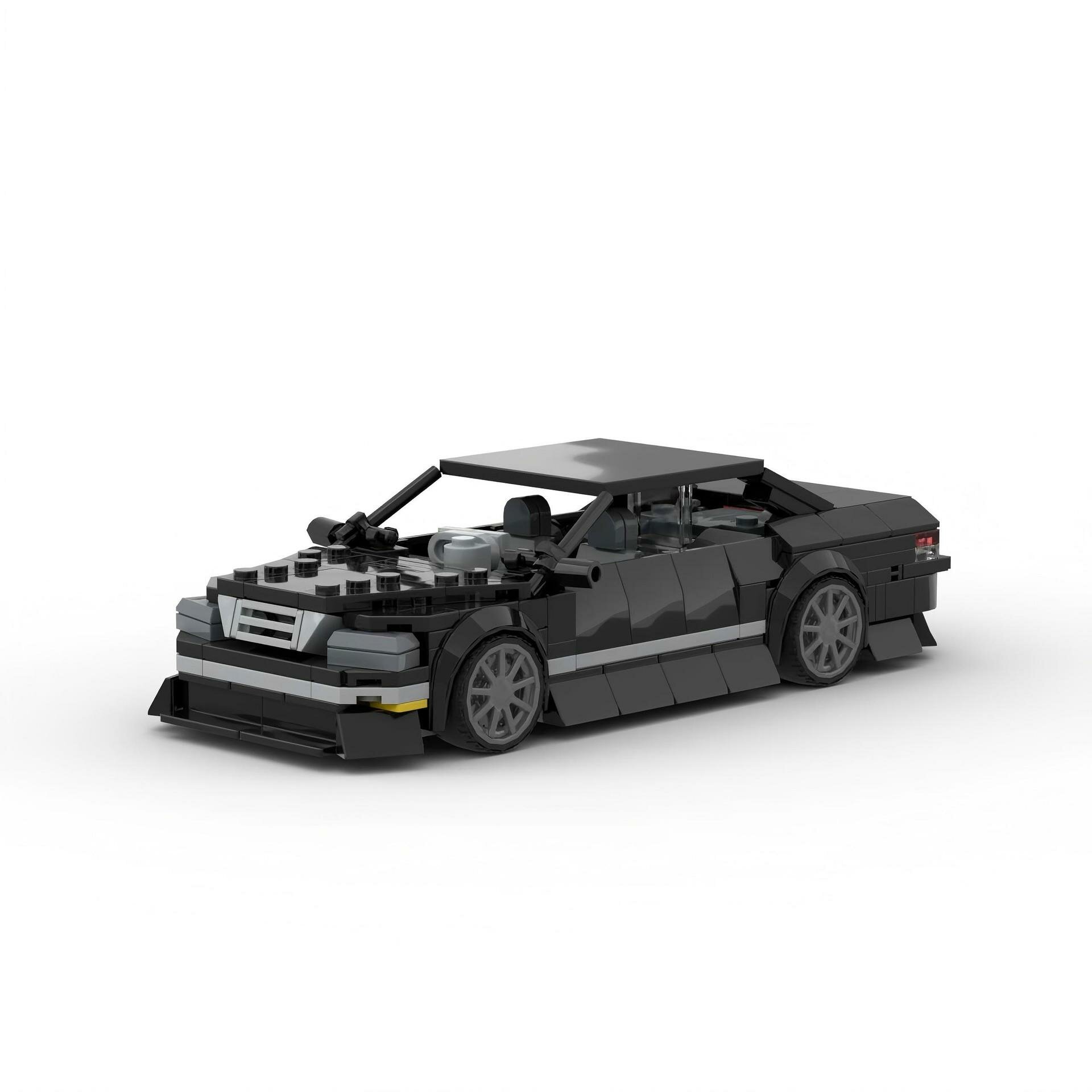 Набор игрушек-головоломок MOC, 227199 Toyota JZX100 Mark II, черная креативная сборка автомобиля, подарок для детей