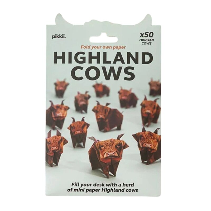 Highlands Cow Двусторонний Квадратный Набор Для Рисования Из Бумаги Highlands Cow Paper Arts Set