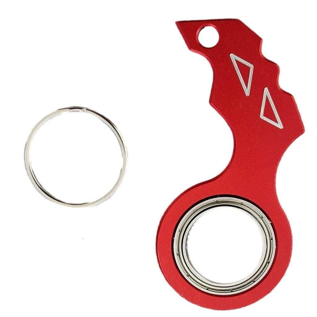 Эргономичный спиннер-брелок для снятия стресса, красный