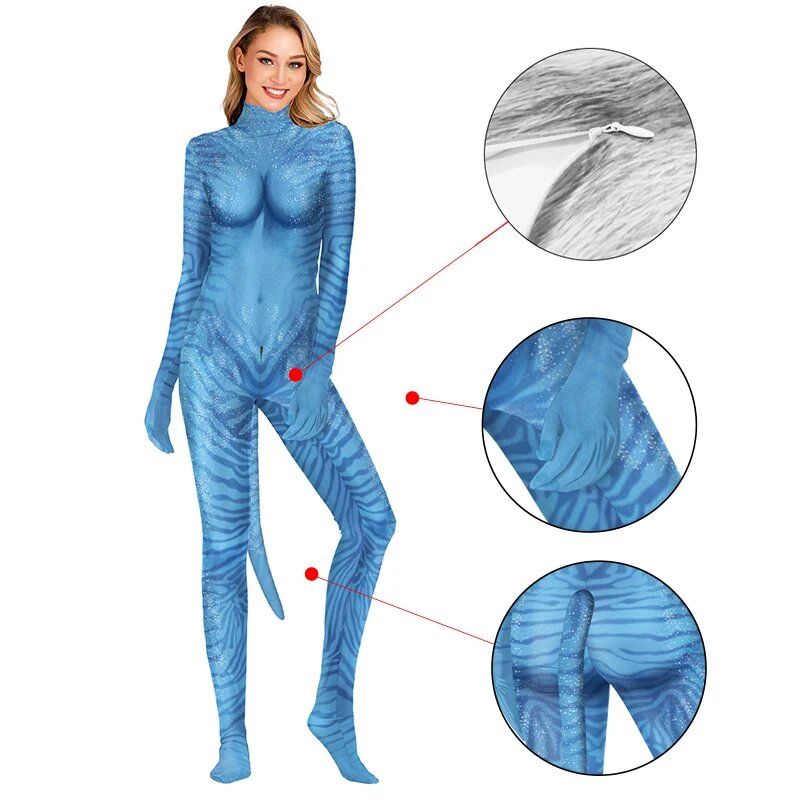 Косплей костюм Аватар из спандекса COLOR COSPLAYER S, adult-1028