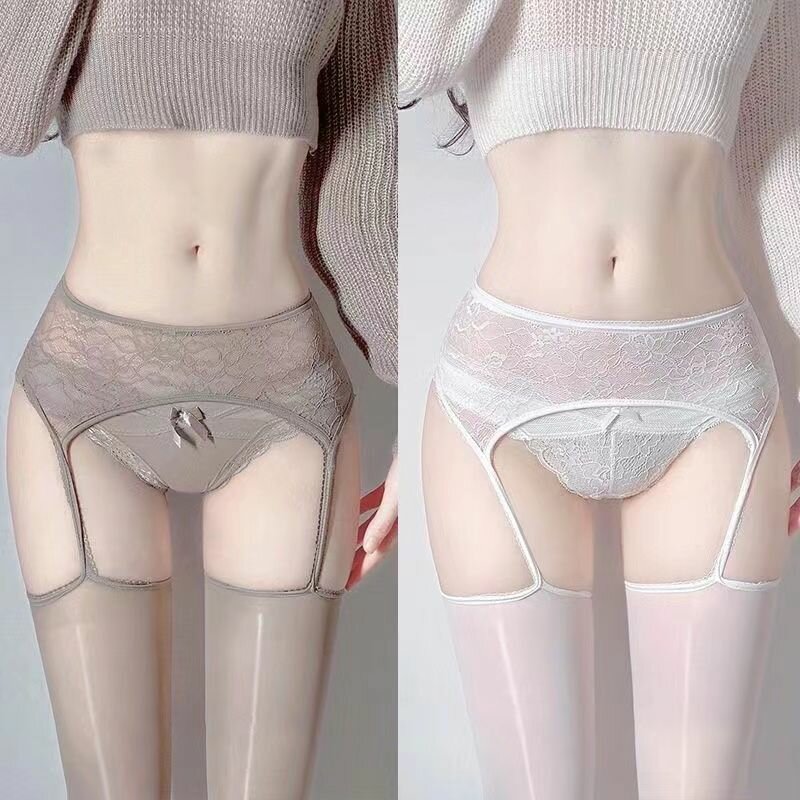 【 17k человек в избранное】Острые кружевные однотонные чулки с подвязками, стиль чистого желания, высокие чулки без снятия, тонкие, устойчивые к зацепкам, женские чулки