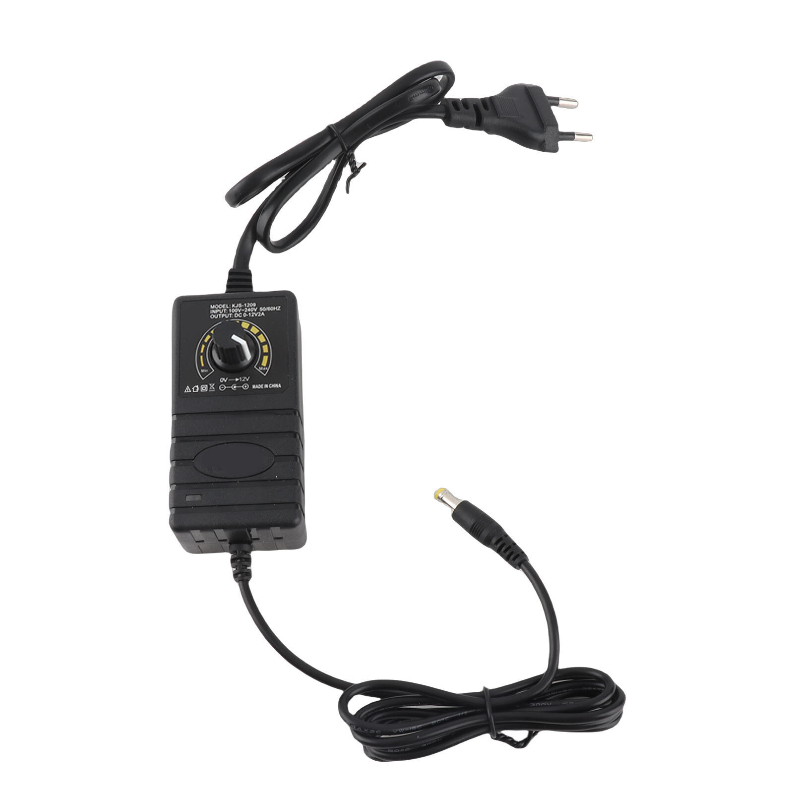 Адаптер питания 24 Вт 2 А с регулируемым напряжением и скоростью вращения, низкими потерями и высокой эффективностью, для компьютера, вилка 100–240 В EU.