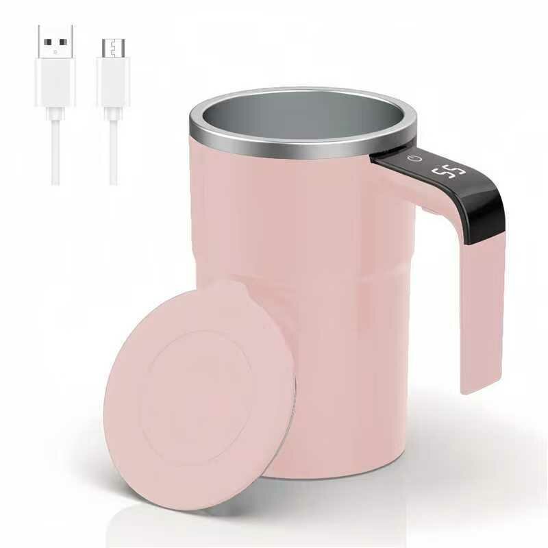 Новая модель с крышкой, цифровым дисплеем, интеллектуальным измерением температуры, магнитным автоматическим стаканом для перемешивания, электрической портативной кофейной чашкой, стаканом для молочных коктейлей