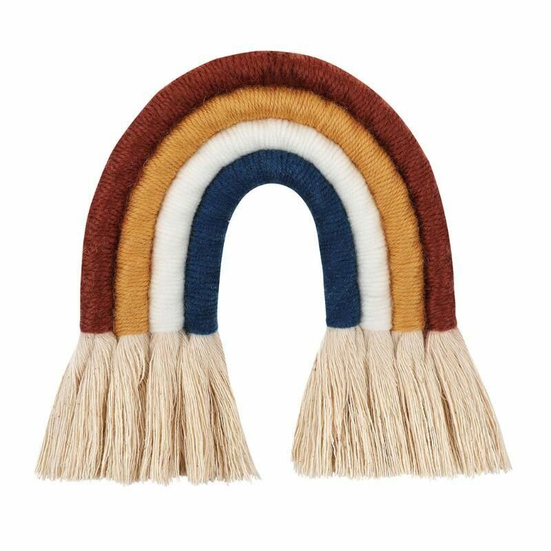 Разноцветное настенное плетеное украшение, 4B011