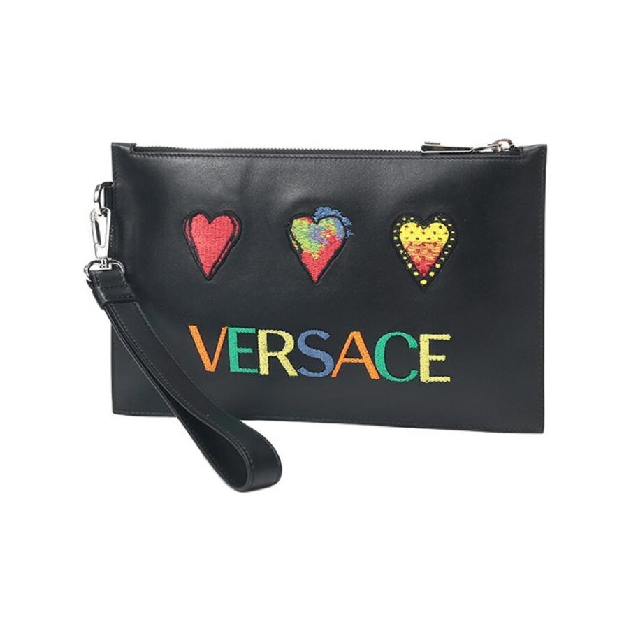 Сумка Versace VERSACE, фактура матовая, черный — фото 1