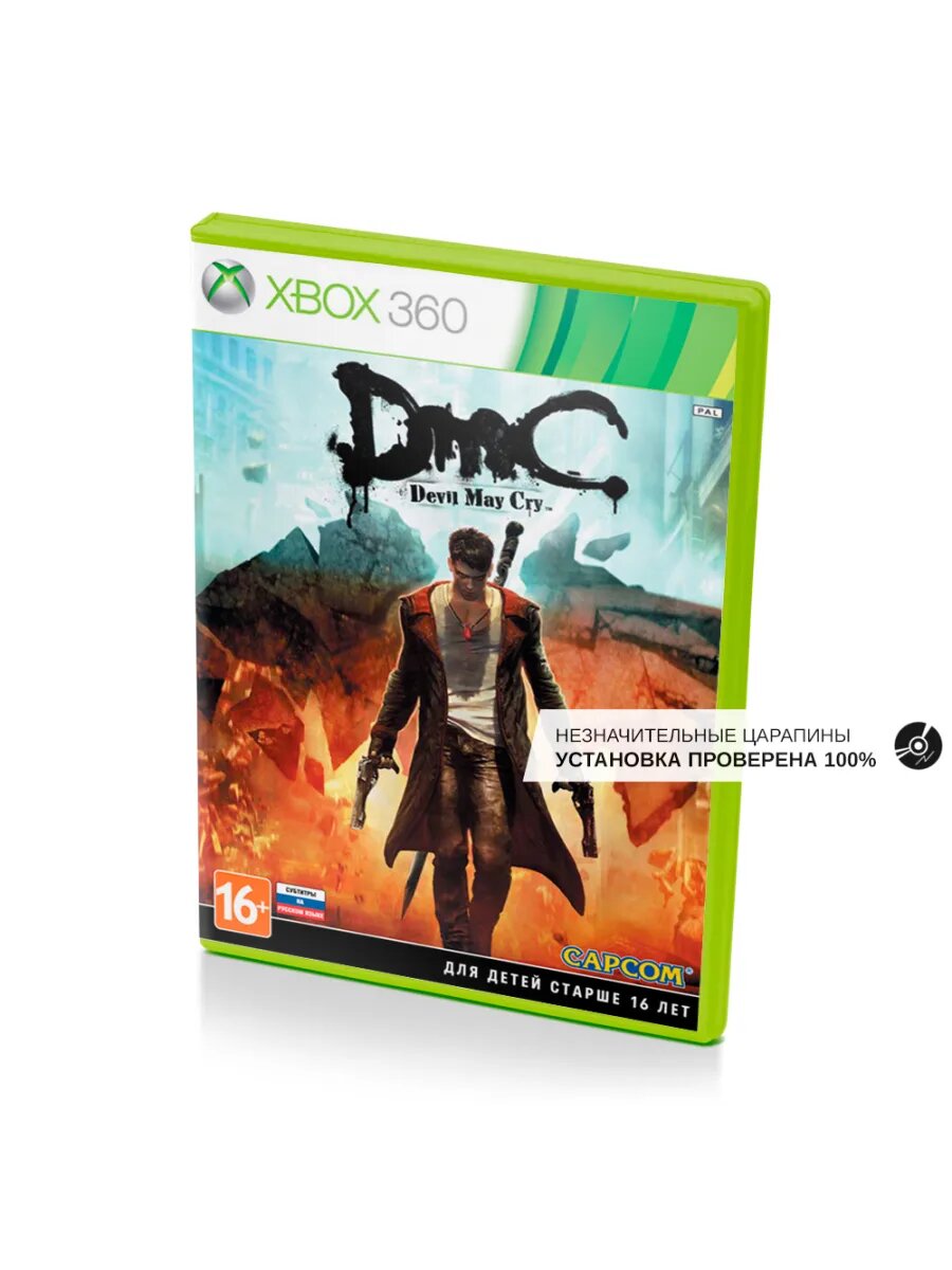 DmC Devil May Cry (Xbox 360, рус. незнач.царап., устанавливается 100%)