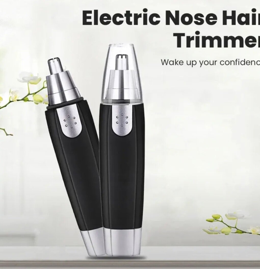 Триммер для лица, для носа, для ушей, работает от одной батарейки, электрический