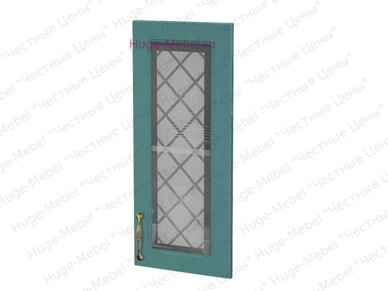 Кухонный фасад Ф-15 дуб бирюза (Модена) Huge Mebel . Ширина 296 Высота 712. Кухонные фасады