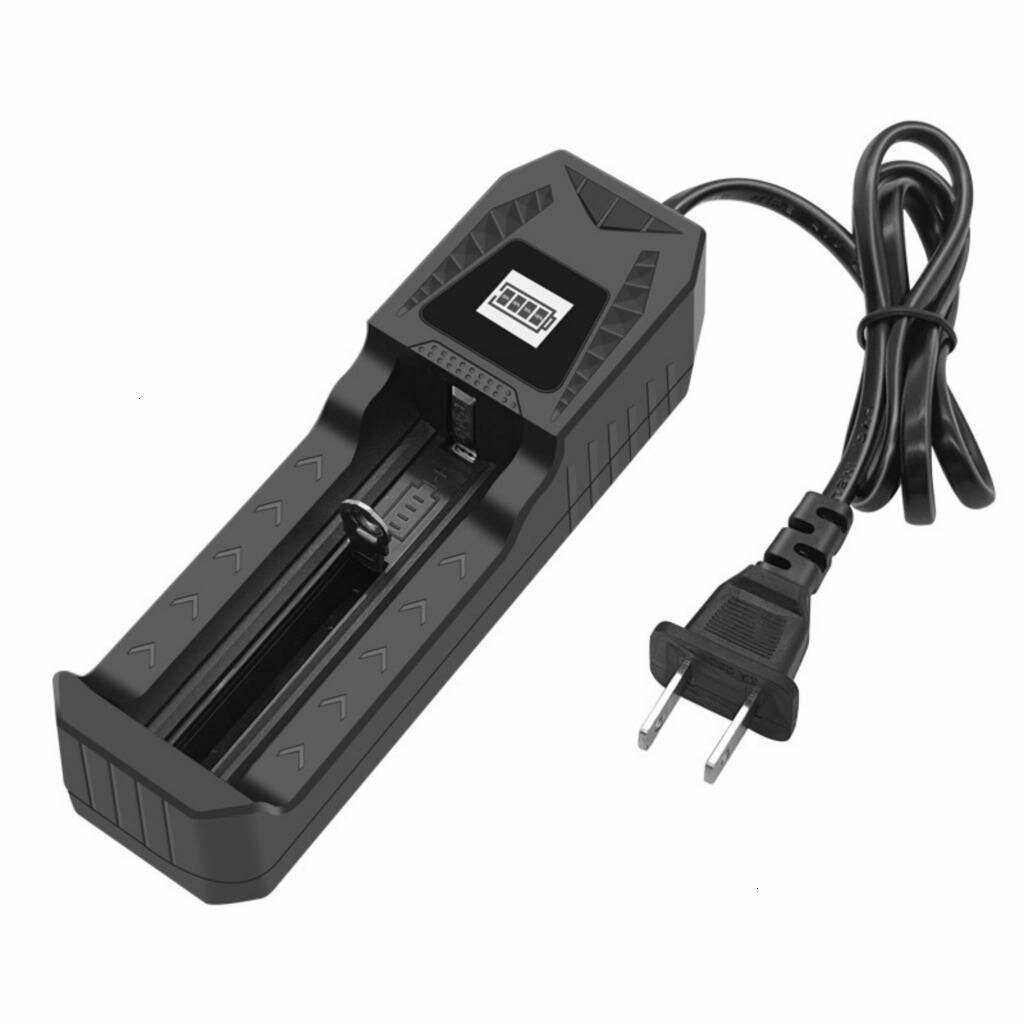 Зарядное устройство, дисплей зарядного устройства 18650 с одним слотом для быстрой зарядки 1,2 В Ni-Mh аккумулятора стандарта США