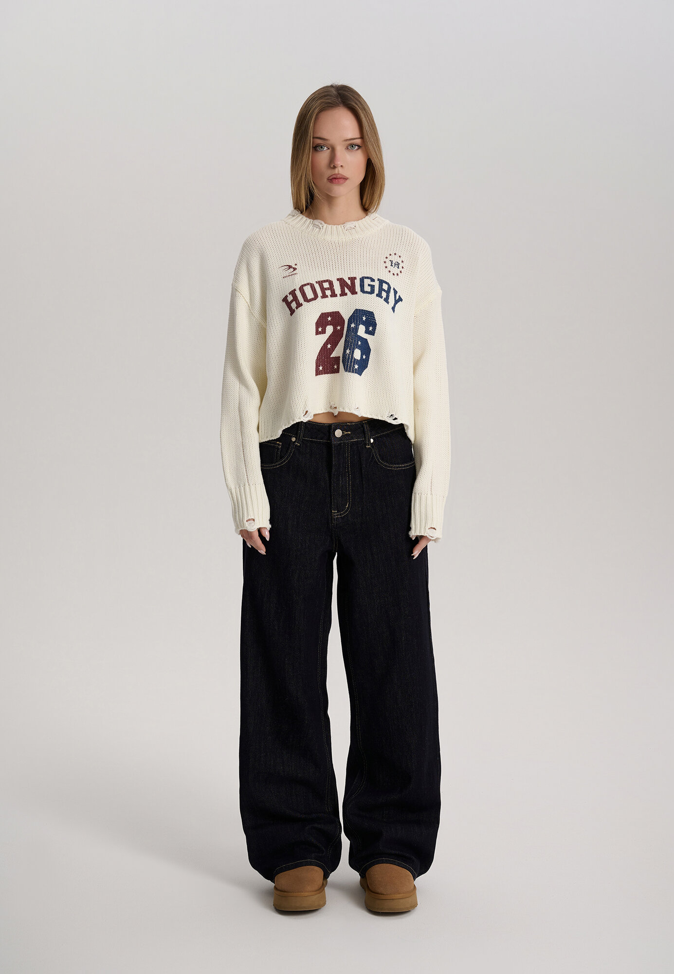 Джинсы багги 