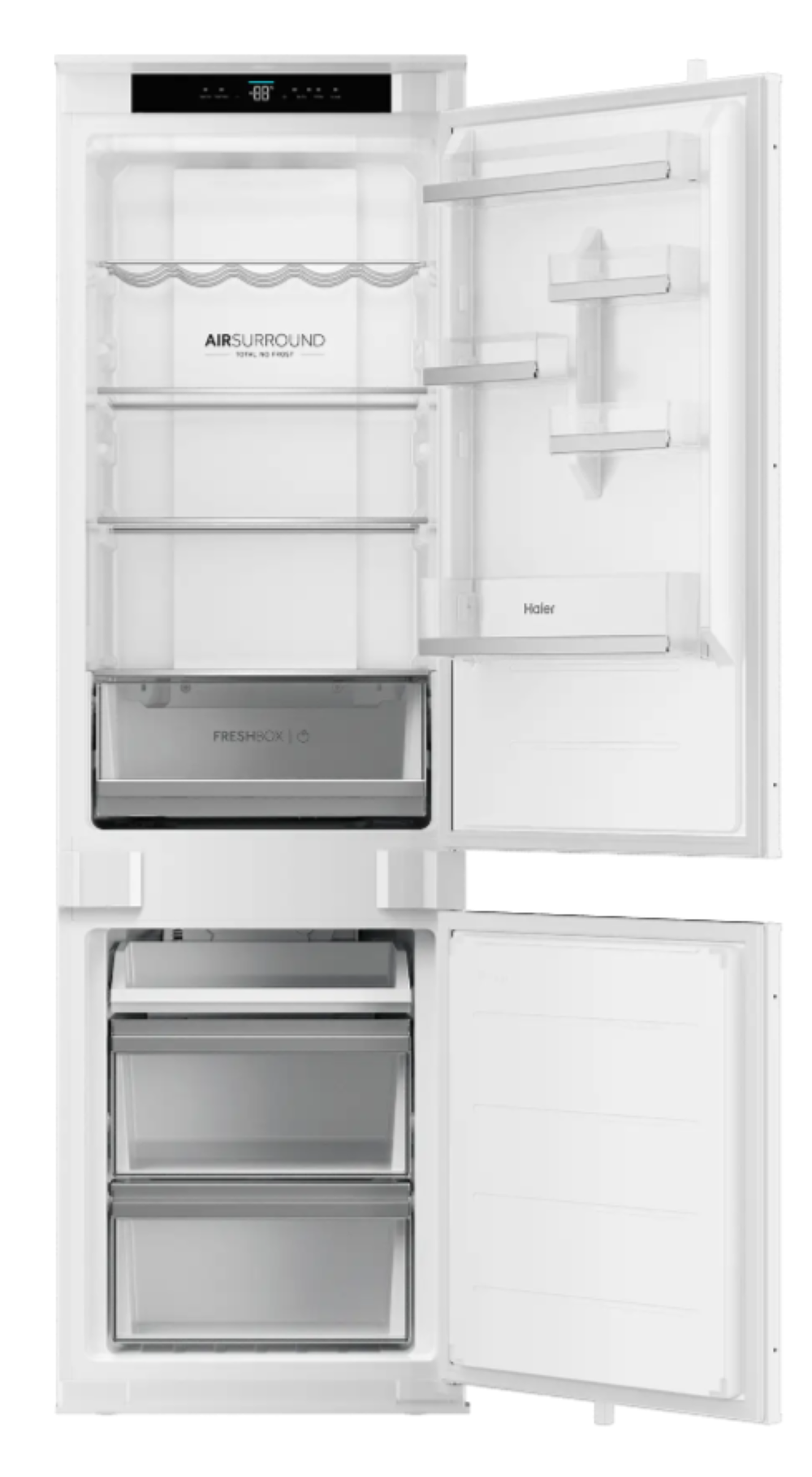 Холодильник Haier HBCN5177S, встраиваемый, с винным шкафом, Total No Frost