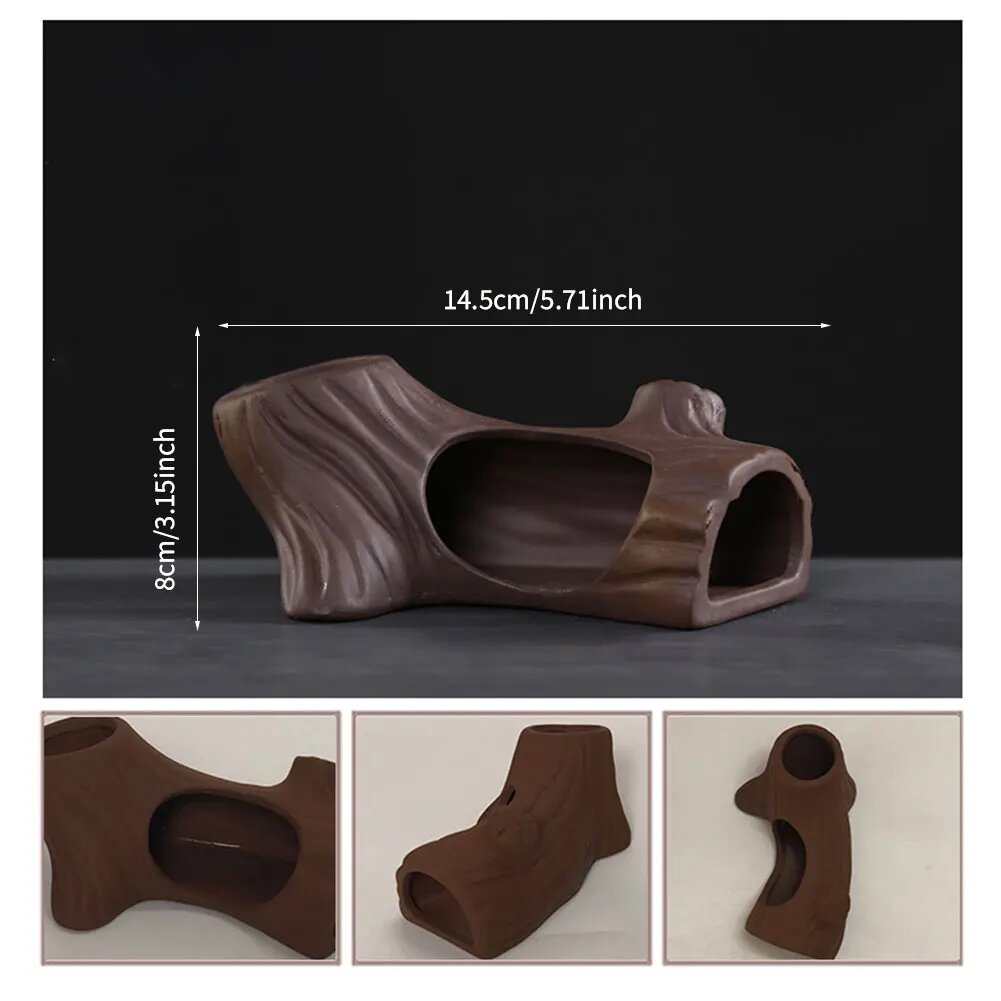 Керамическая декорация для аквариума Коричневый, D