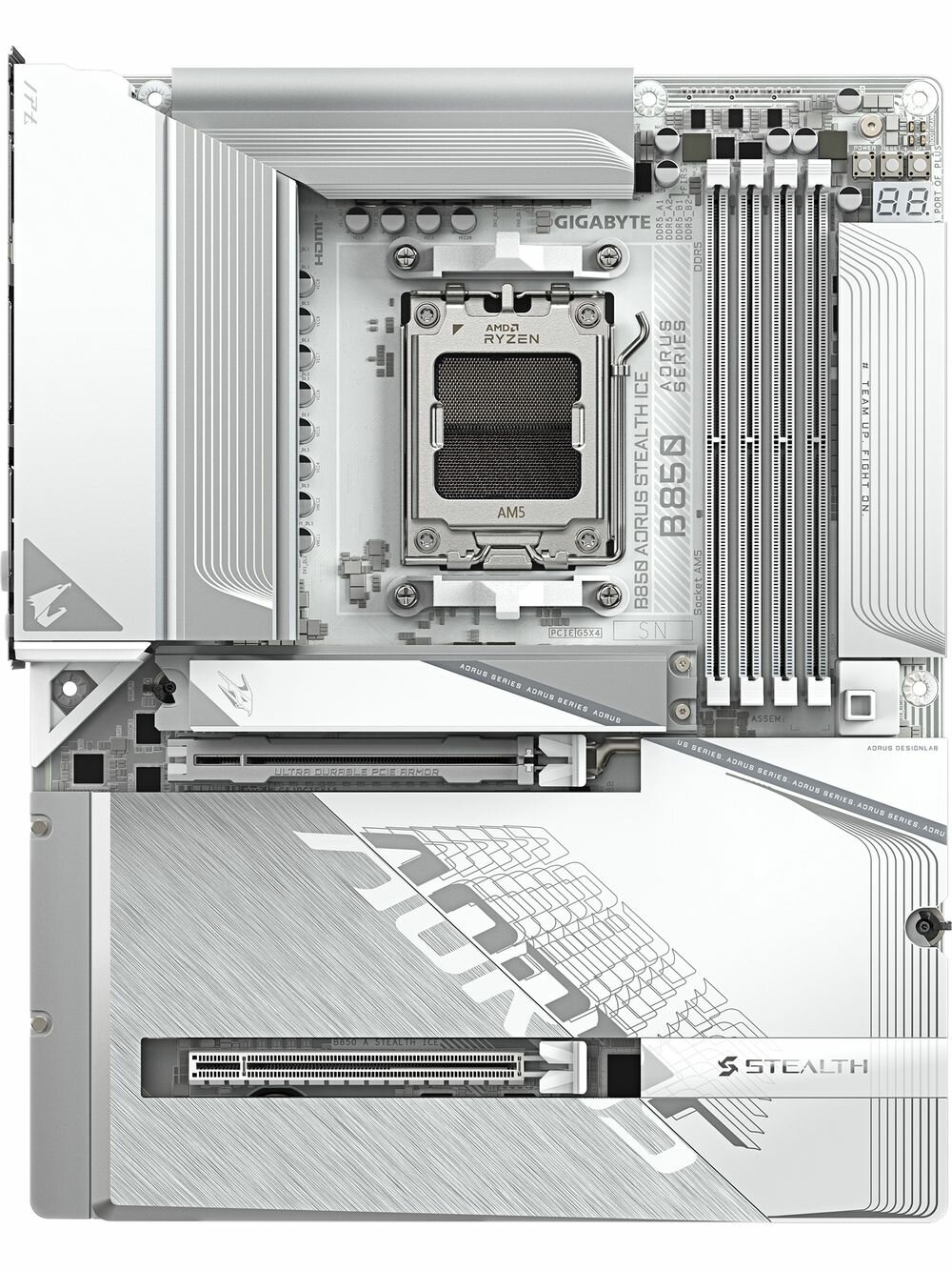 Материнская плата GIGABYTE B850 A STEALTH ICE, официальная гарантия