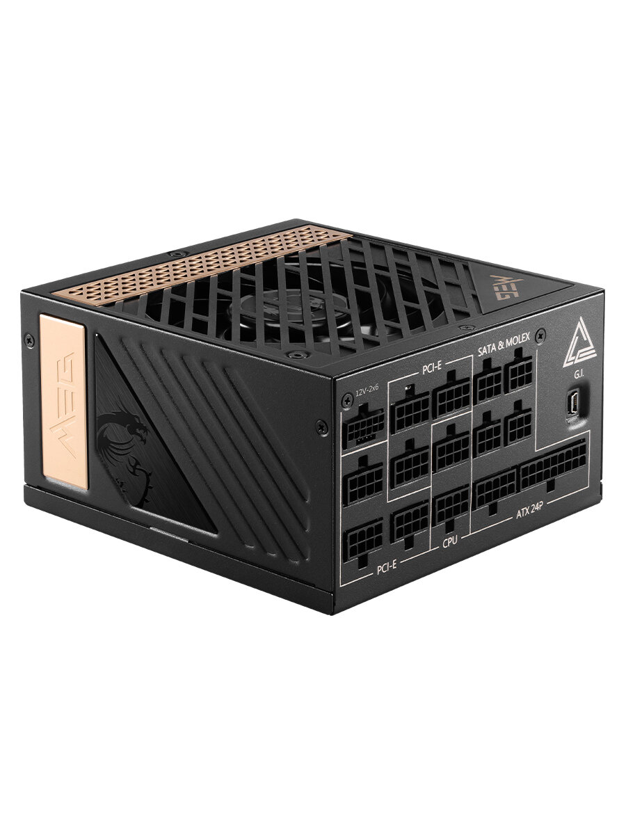 Блок питания для ПК MSI MEG Ai1300P PCIE5, 1300W 80+ Platinum (306-7ZP4A11-CE0)