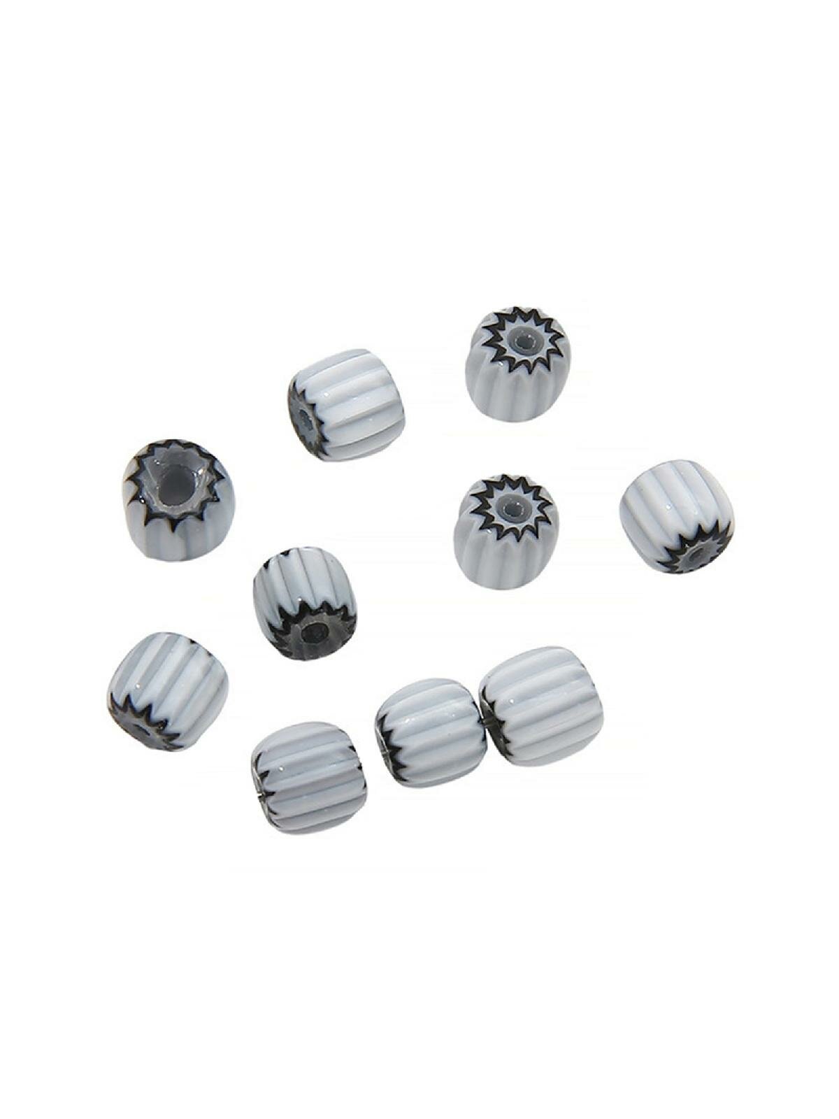 10 штук бусин-ведерок в полоску из смолы Аксессуары для ожерелья россыпь бусин