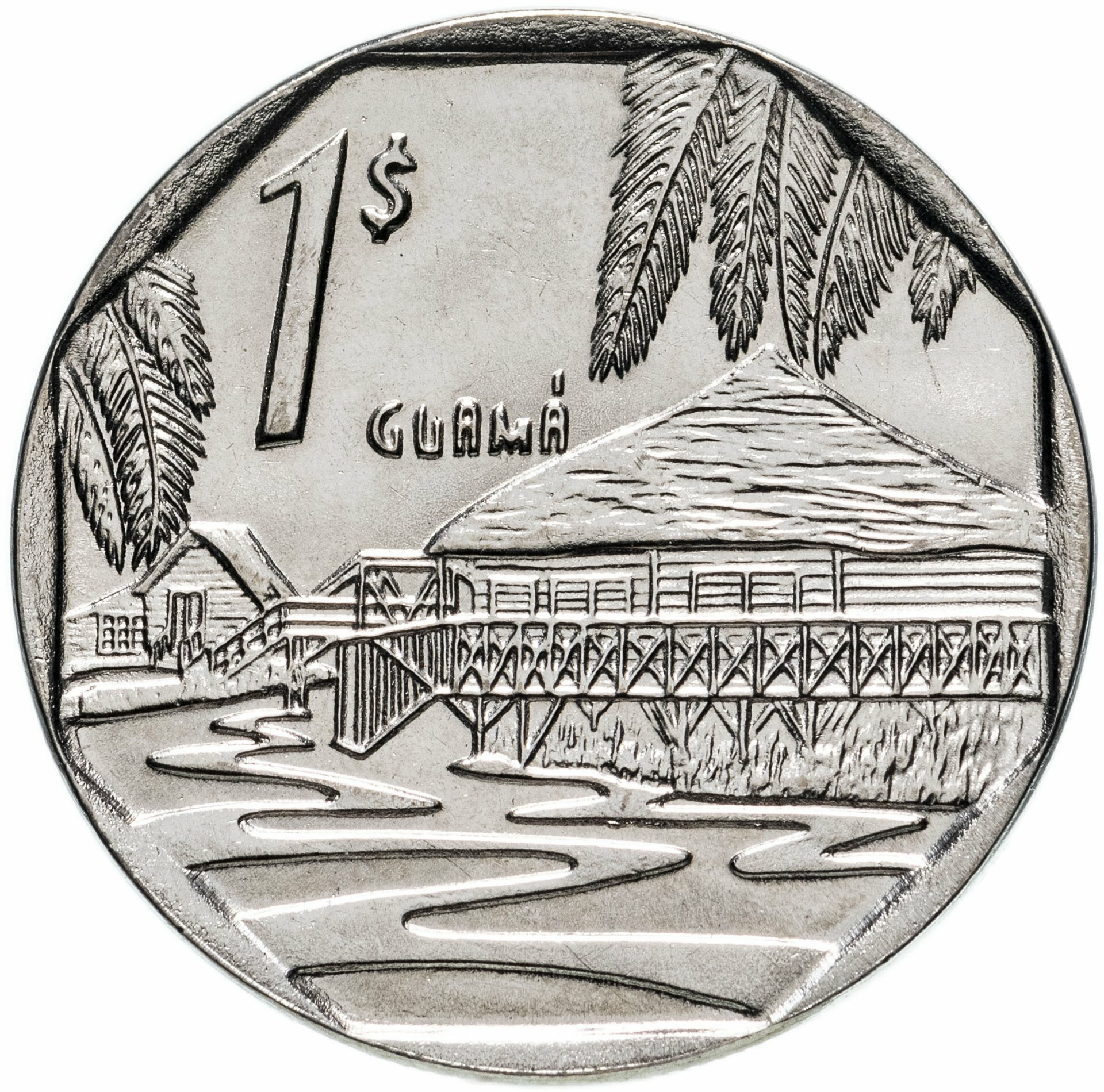 Куба 1 песо 1994-2012, Сталь с никелевым покрытием, в сохранности UNC