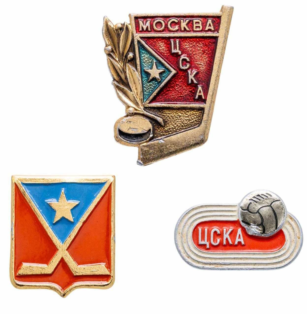 Знак набор из 3 штук ЦСКА Хоккей и Футбол