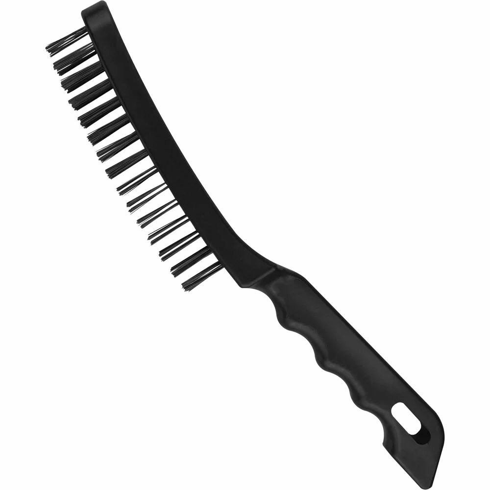 Щетка по металлу vertextools с пластиковой ручкой, 4-ряд 1212-03