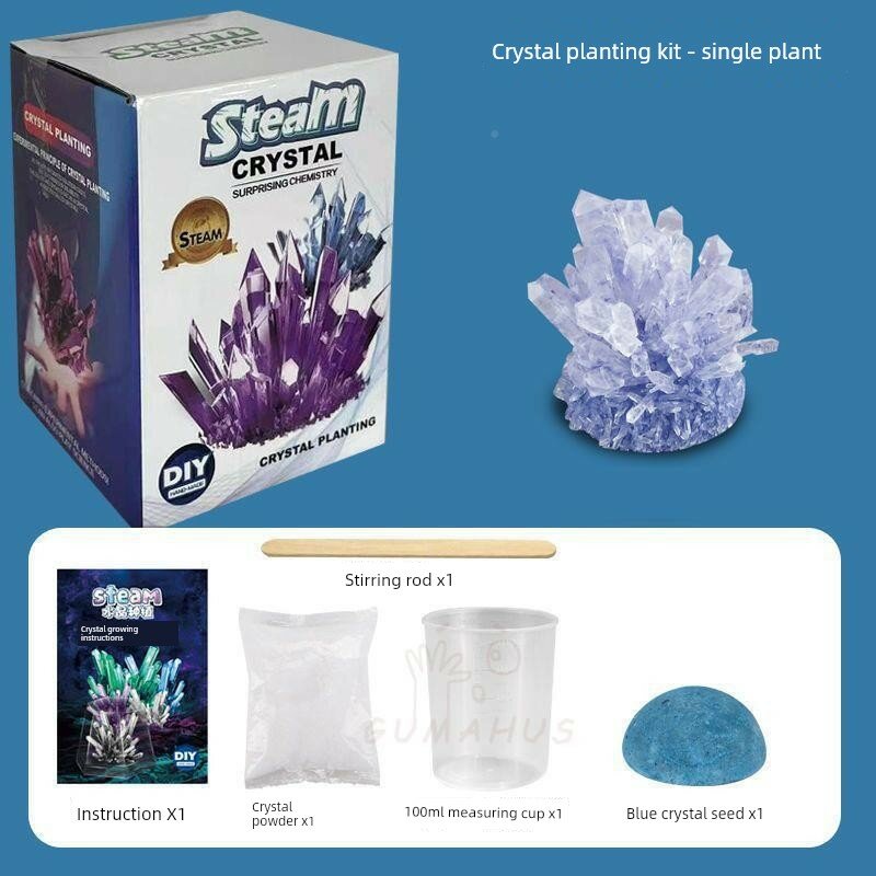 Детская посадка кристаллов, небольшие экспериментальные материалы, игрушки ручной работы, сделай сам, драгоценный
