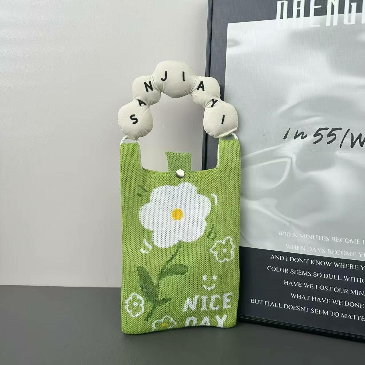 Новая сумка через плечо для женщин, вязаная монетница, модная и универсальная, стильная сумка через плечо для поездок и покупок