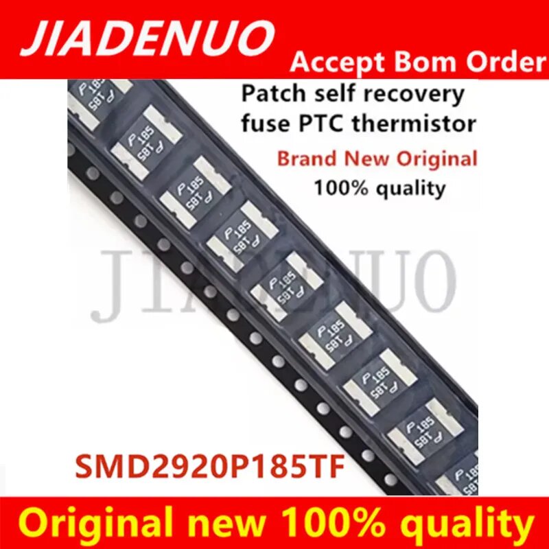 (10 шт.) SMD2920P185TF самовосстанавливающийся предохранитель 1,85 А 33 В шелкография P185 патч может восстановить 1850MA чип самовосстанавливающийся предохранитель
