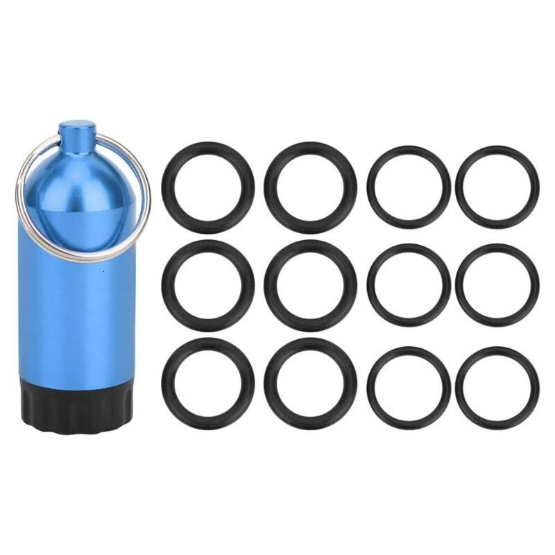 Алюминиевый баллон для дайвинга с кольцами и уплотнениями, Синий