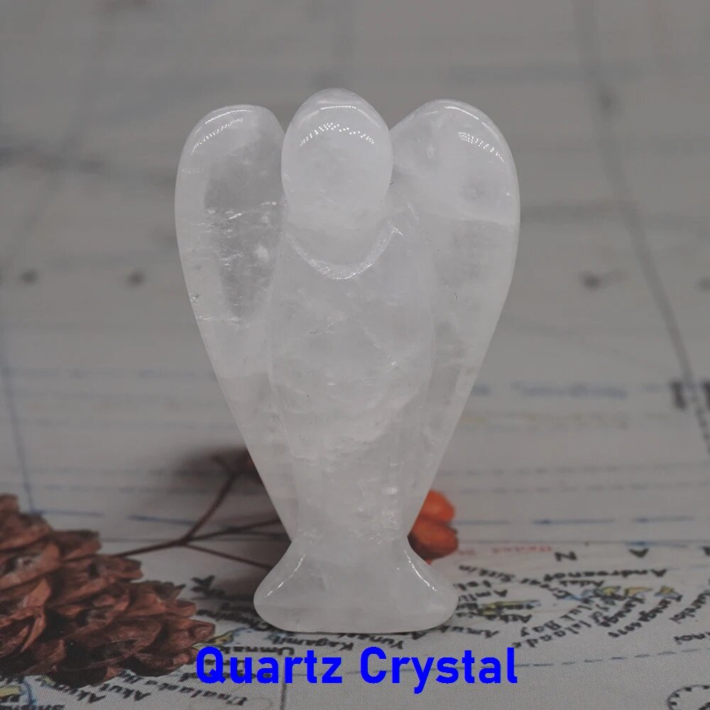 Статуэтка Ангел-хранитель из камня Quartz Crystal