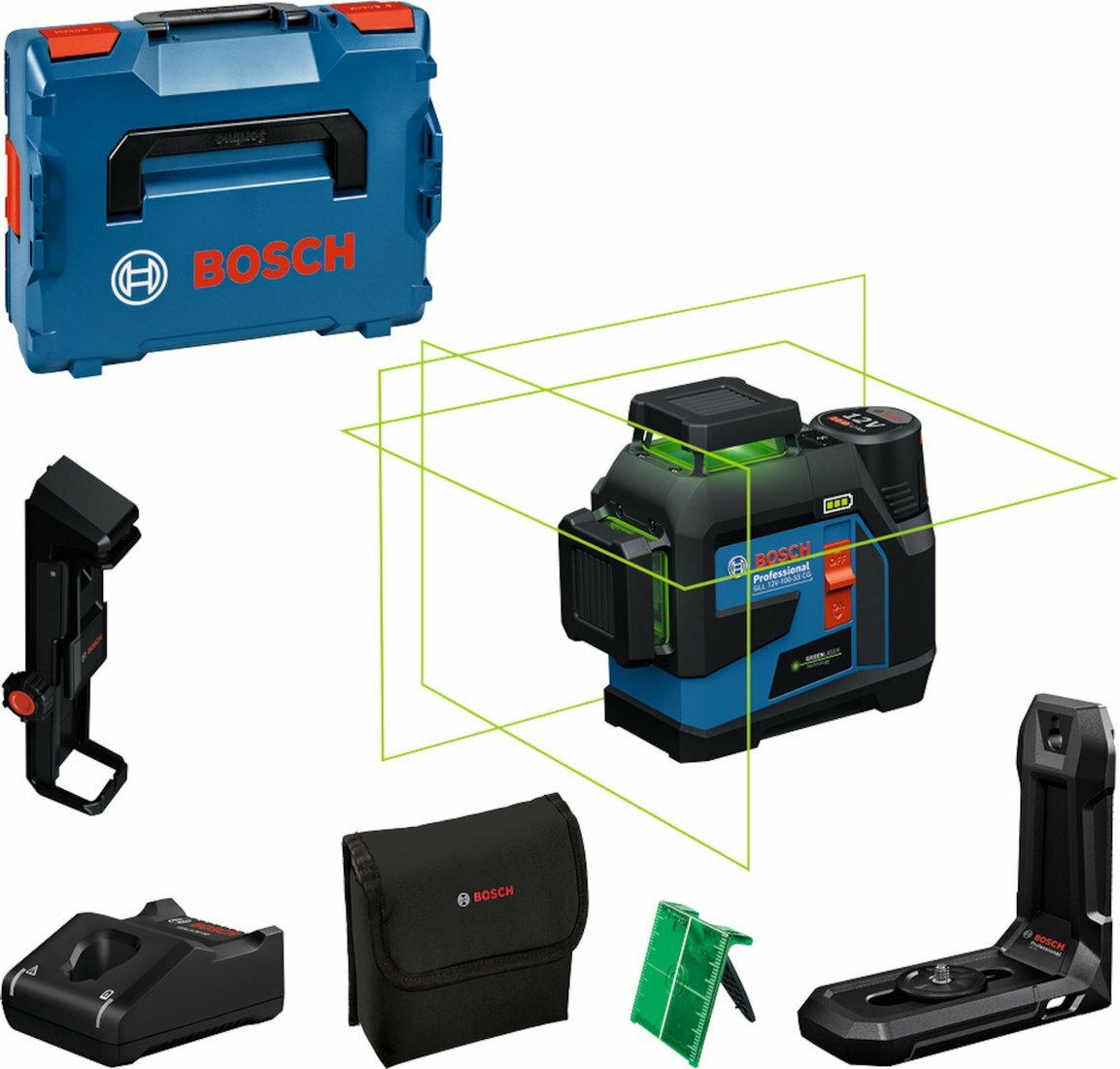Лазерный нивелир Bosch GLL 12V-100-33 CG Professional (0601065401)