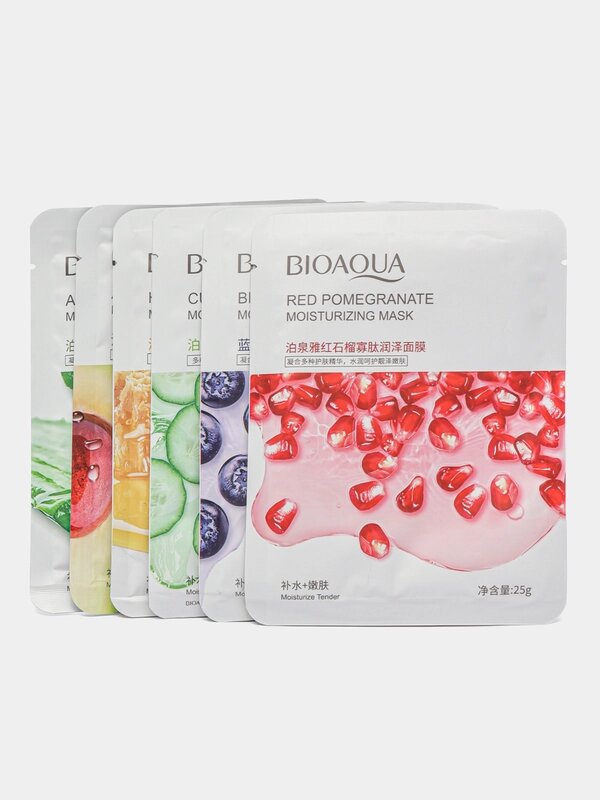 Новогодний набор масок, тканевая маска для лица, 3, 6 шт. Подарок на новый год