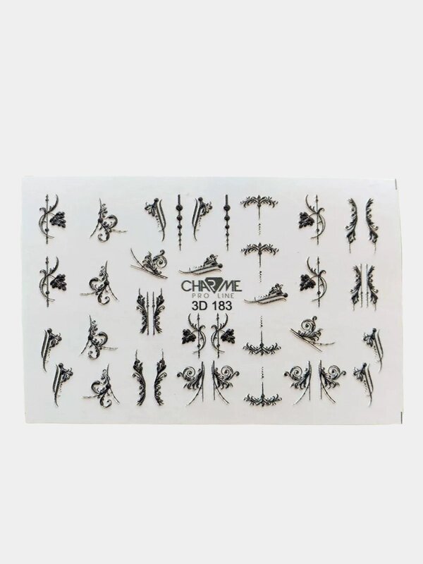 Слайдеры (водные наклейки) для дизайна ногтей 3D узоры