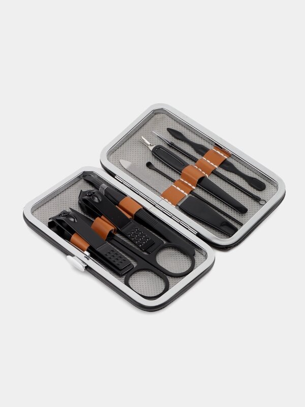 Профессиональный набор для маникюра и педикюра, подарочный, WBZ Mini, 9в1, в футляре