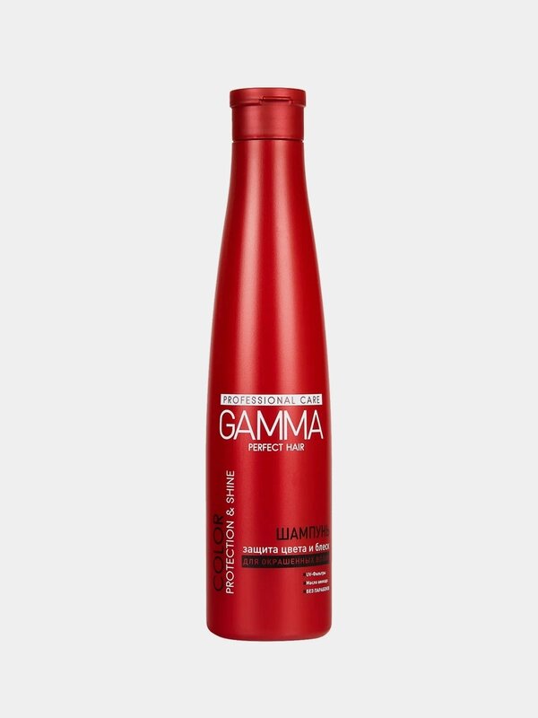 Шампунь для окрашенных волос GAMMA Perfect Hair, защита цвета и блеск, 350 мл