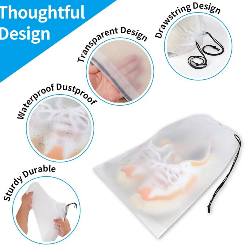 Кросс-бордерная сумка для хранения игрушек, двойная сумка с завязками, дорожная сумка для обуви, пластиковая упаковка, сумка для полотенец, водонепроницаемая сумка