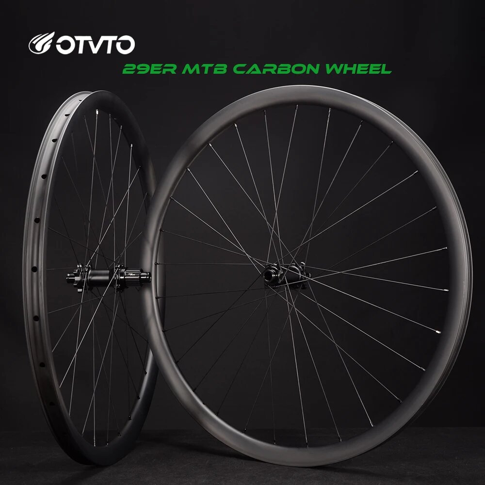 OTVTO Карбоновые колеса для горного велосипеда 29 дюймов QRx100 QRx135, 32 Holes, MS, Center Lock, 33mm wide asymmetric