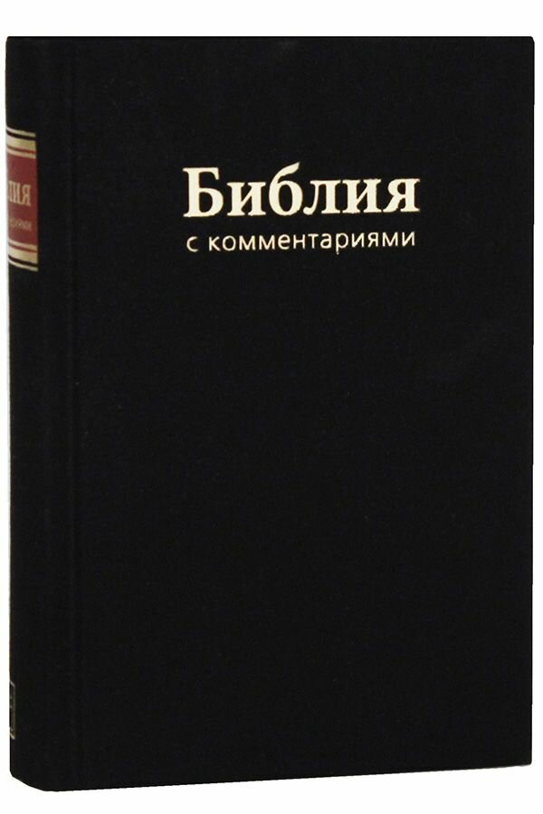 Библия. Книги Священного Писания Ветхого и Нового Завета в Синодальном переводе с комментариями и приложениями (043DCTi, чёрная). Российское Библейское Общество (РБО)
