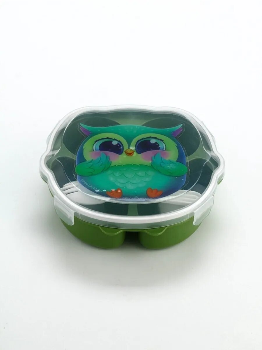 Милый ланч-бокс с совушкой для детей