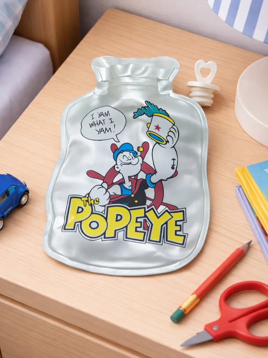 Многоразовая детская ПВХ грелка водяная 14,5 х 10,5 см Моряк Папай