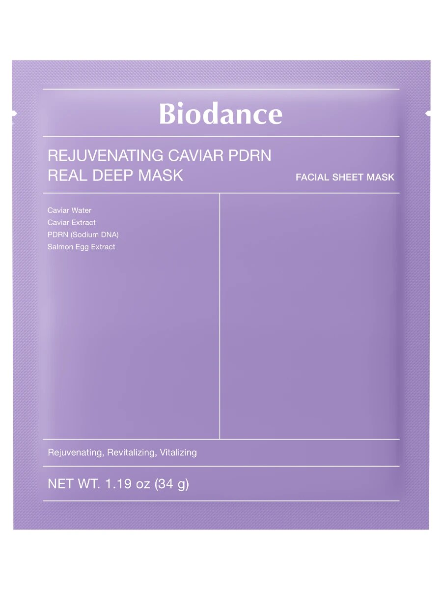 Biodance Гидрогелевая маска с пдрн и икрой Rejuvenating Caviar PDRN Real Deep Mask 1 шт.