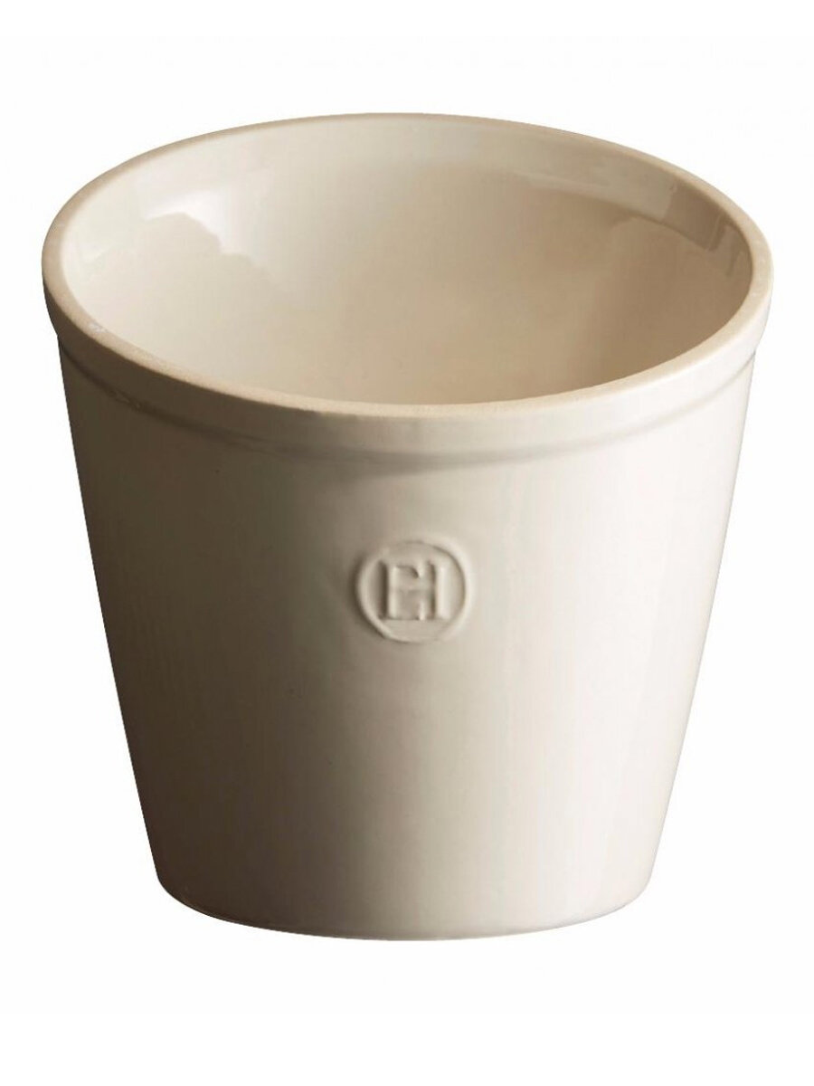 Стакан для аксессуаров Emile Henry, цвет кремовый, керамический