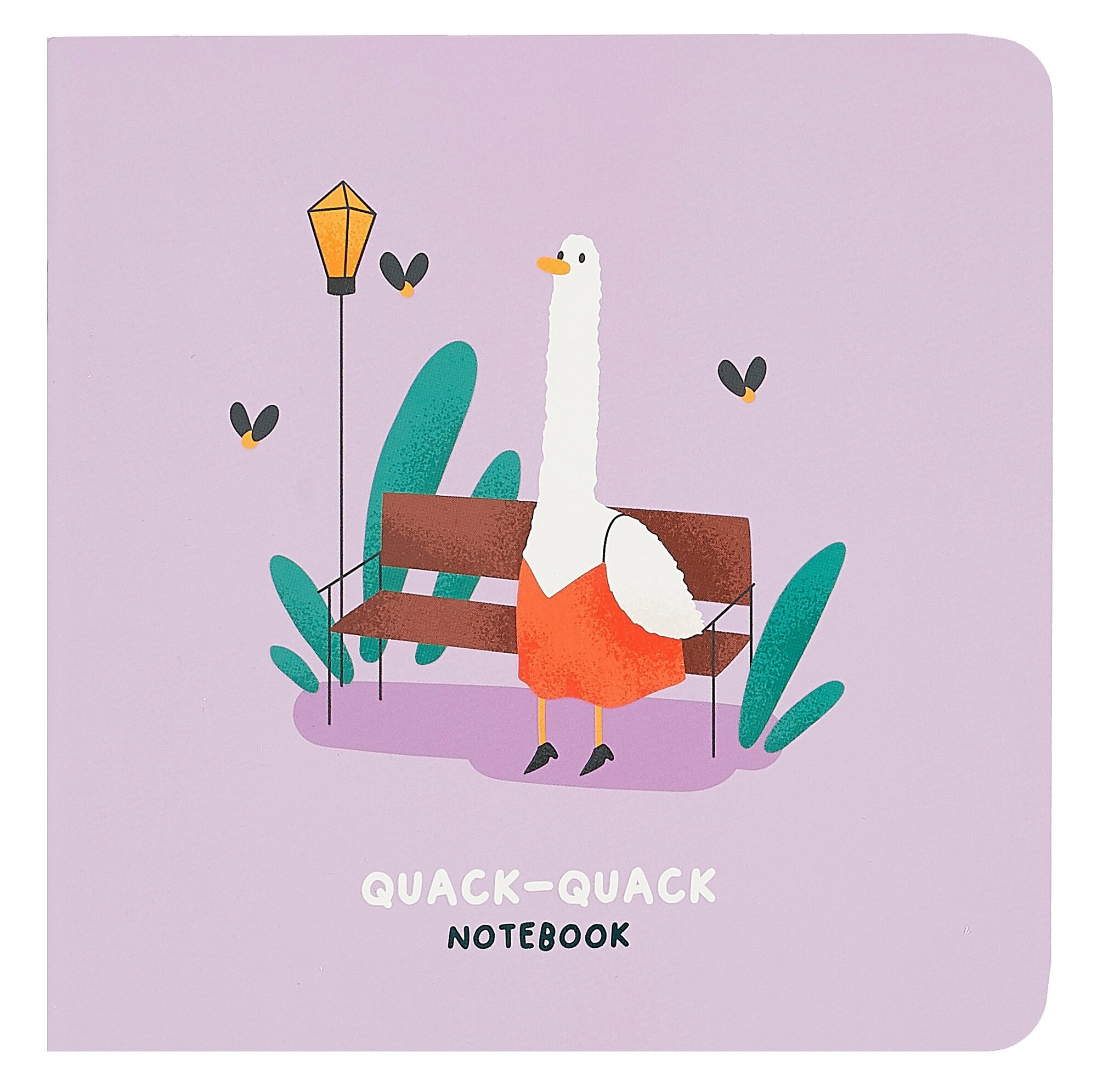 Записная книжка «Quack-Quack» 170х170 мм, 40 листов, скрепка, MESHU