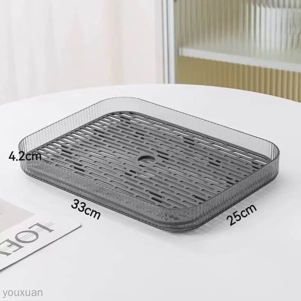 Поддон для сушилки WTJVSE, пластик, прозрачный, 33x25x4,2 см