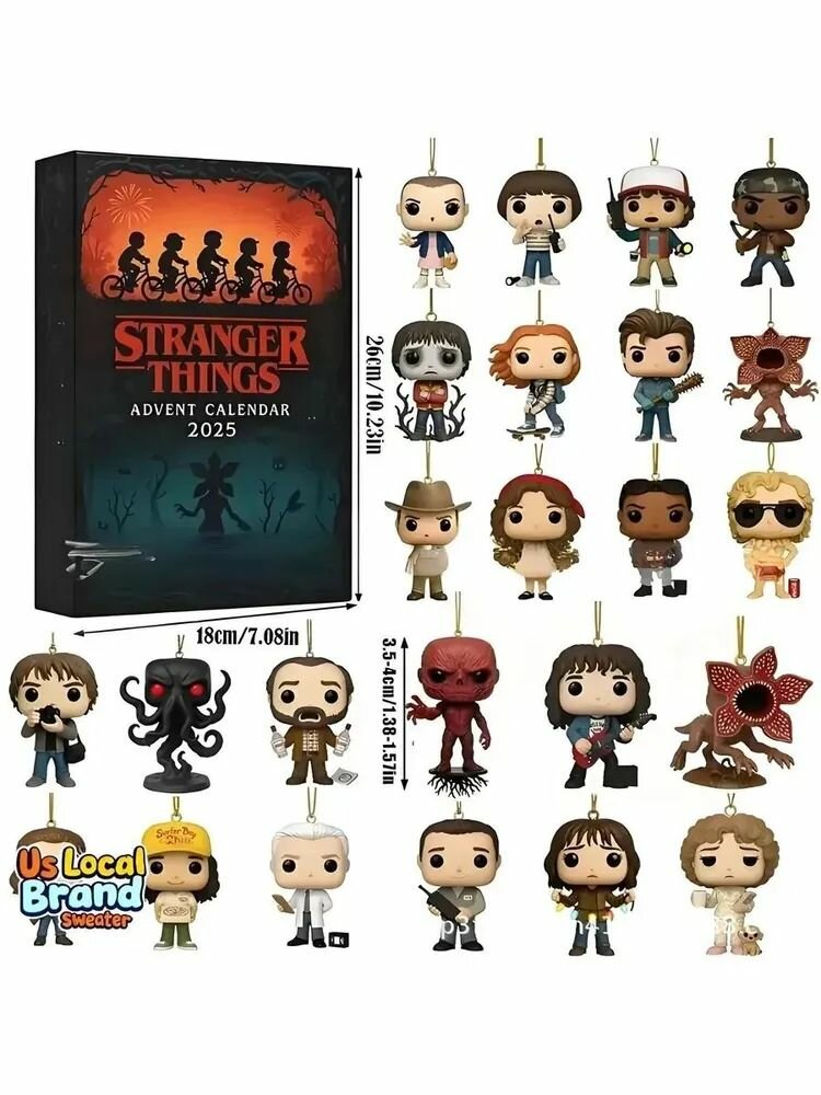 Адвент-Календарь "Очень странные дела", 24 фигурки Funko Pocket Pop, 3х25х17 см