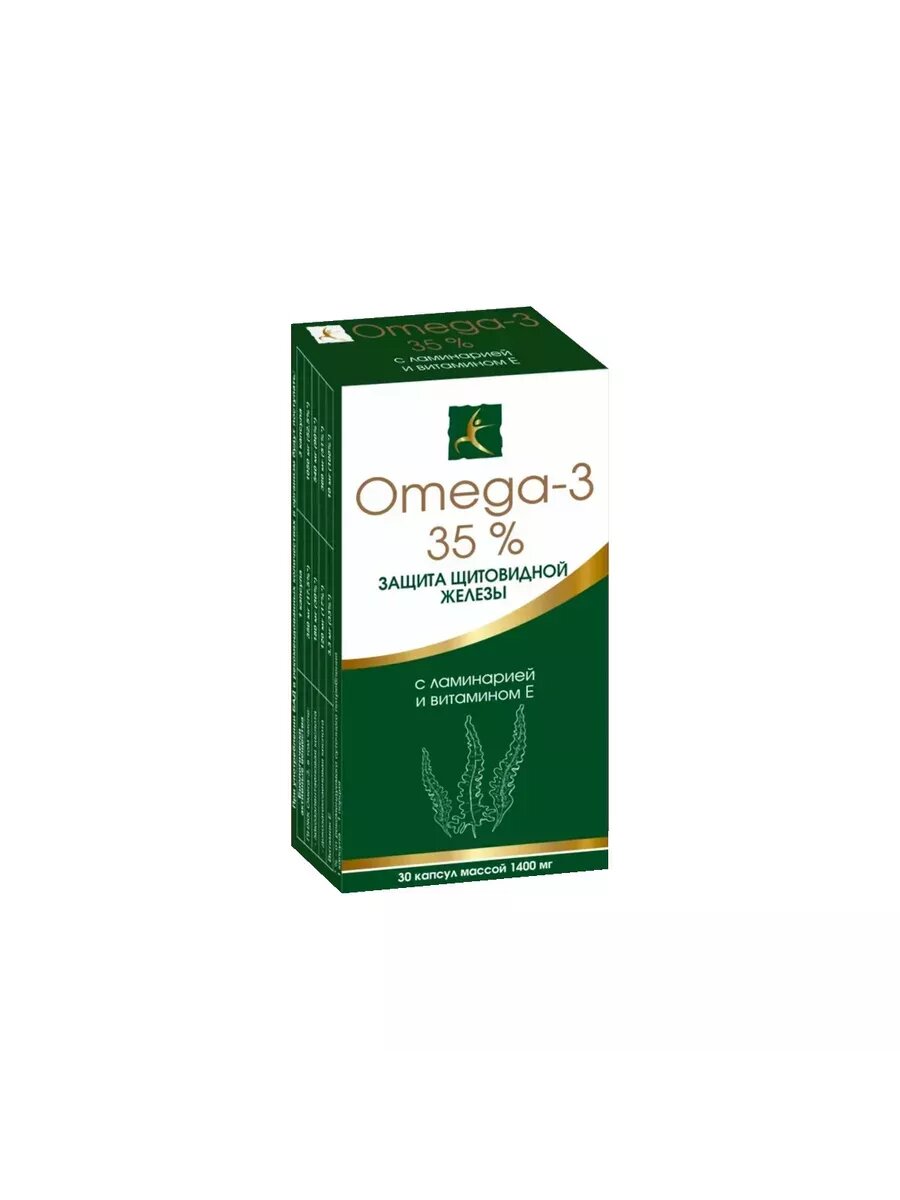 Омега-3 35% с ламинарией и витамином Е капсулы №30